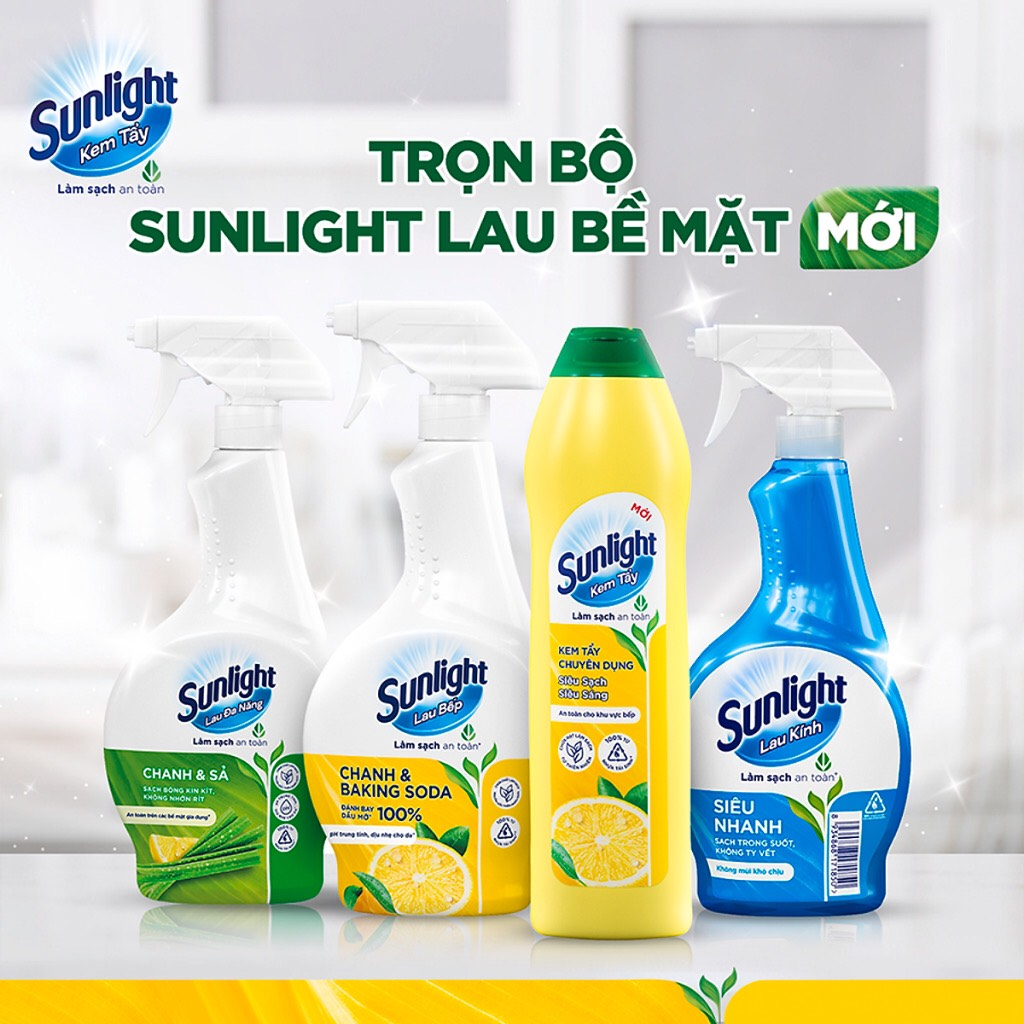 Nước lau đa năng/kính/bếp Sunlight (mẫu mới của Cif) | Shopee Việt Nam