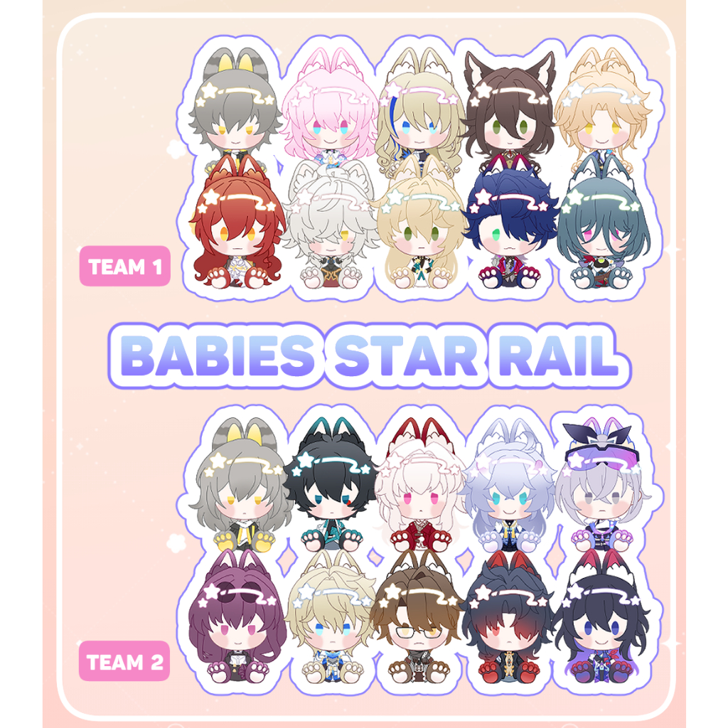 [HSR] GACHA standee/tượng mica - BABIES STAR RAIL | Shopee Việt Nam