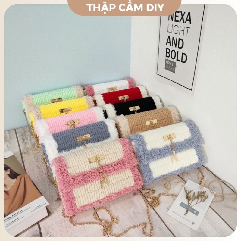 Túi Tự Đan, Túi Handmade Tự Đan Phối Màu Mác Nai Sang Chảnh ( Có Video ...