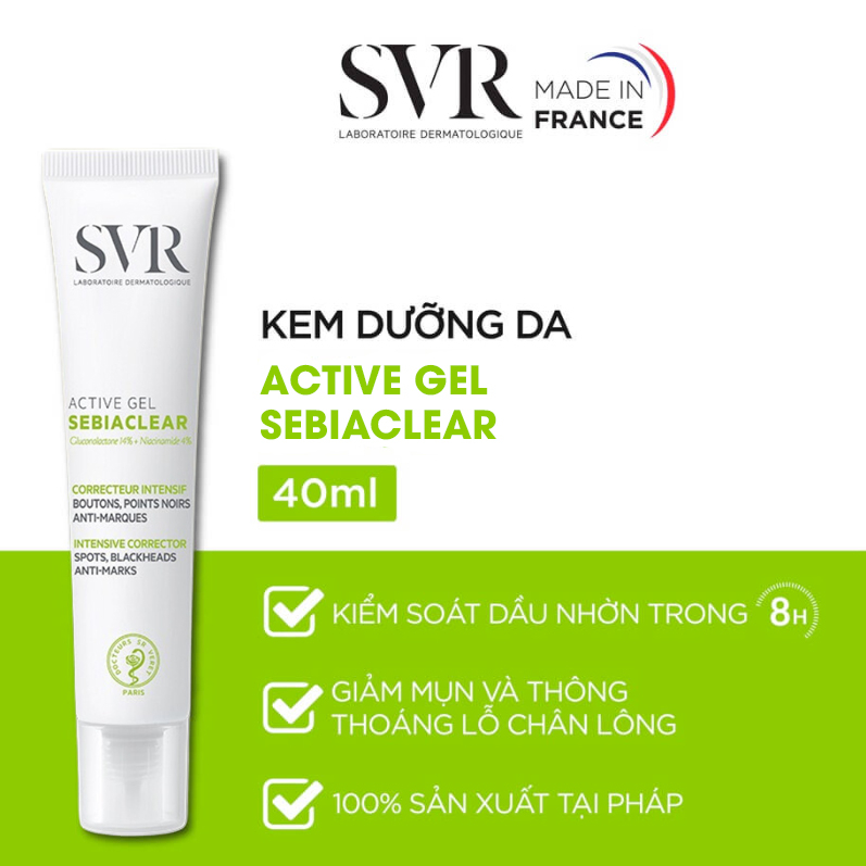 Kem Dưỡng SVR Mat Pores - Active Gel - Hydra Sebia Cho Da Dầu Mụn 40ml ...
