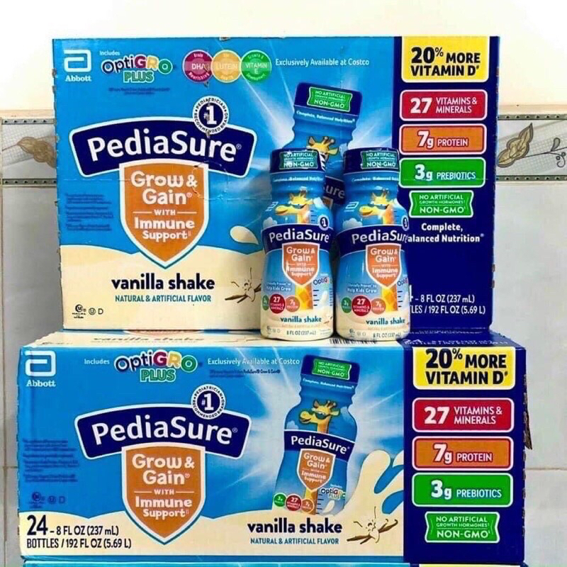 🥛🍼 [HSD 08/2025] Thùng 24 chai sữa nước Pediasure Optigro Plus Vanilla ...