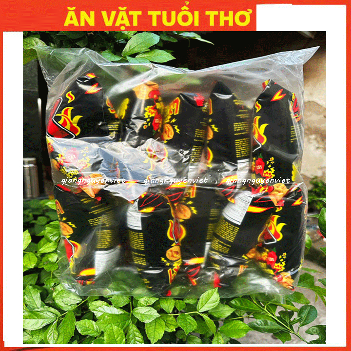 Bịch 10 gói Bim bim Snack Oishi Vị Sốt SRIRACHA 4X 4 lớp cay 12g/gói ...