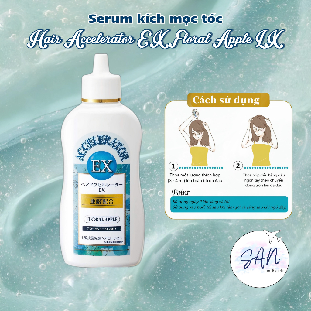 [NỘI ĐỊA NHẬT] Serum dưỡng tóc, kích mọc tóc Hair Accelerator EX Floral ...