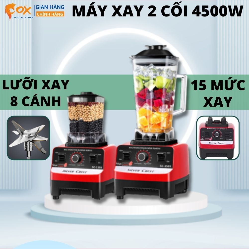 Máy Xay Sinh Tố Đa Năng KAW SILVER CREST SC-1589 Máy Xay Công Nghiệp 2 ...