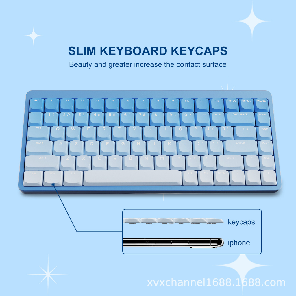 Keycap Low Profile, Double Shoot, chất liệu PBT cao cấp, thường dùng ...