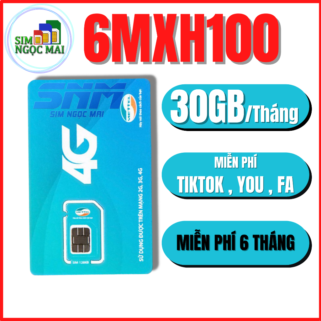 Sim 4G Viettel SD135 - V160B - MXH100 - MXH120 Trọn Gói 12 Tháng, Dùng ...