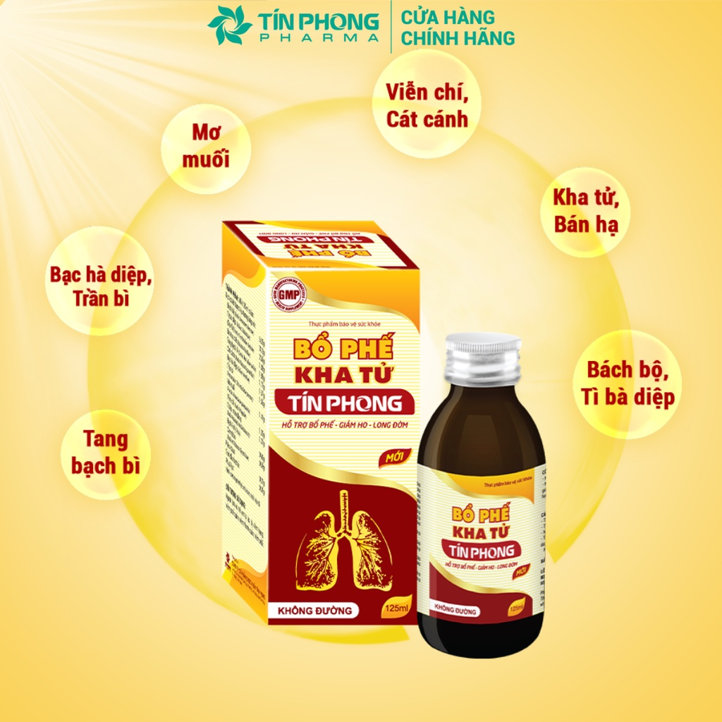 [Thực Phẩm Bảo Vệ Sức Khỏe] Siro Ho Bổ Phế Kha Tử Tín Phong Giúp Giảm Ho, Ngứa Rát Họng Hết Khản ...
