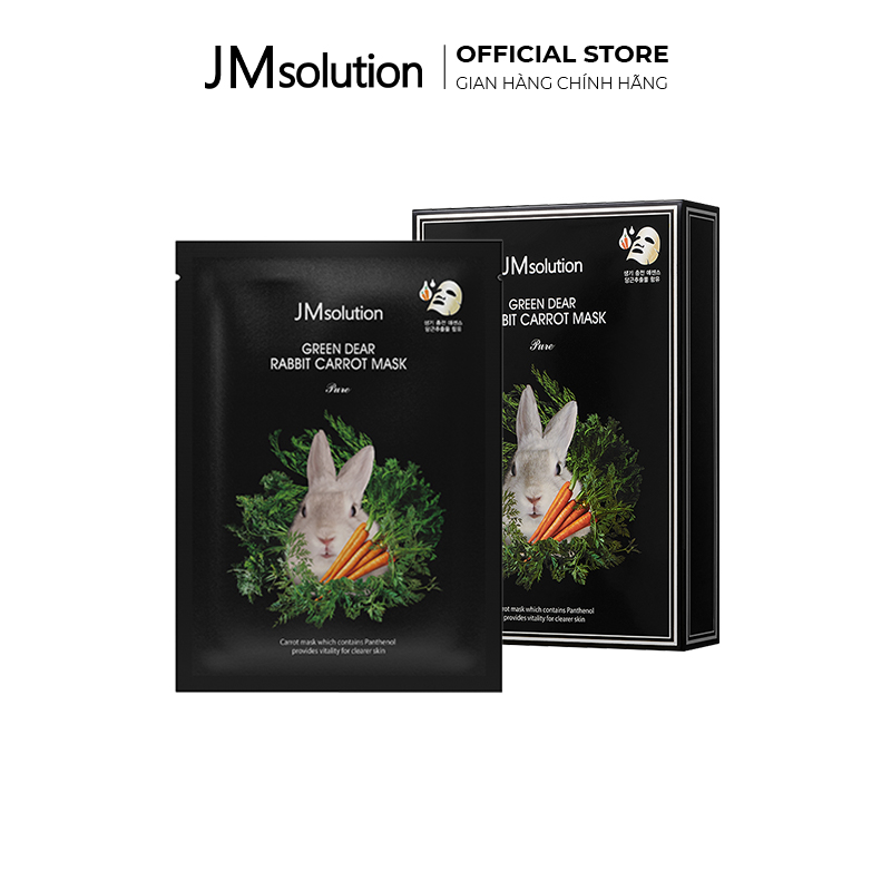 Mặt Nạ Cà Rốt JMsolution Green Dear Rabbit Mask Pure 30ml - Phục Hồi ...