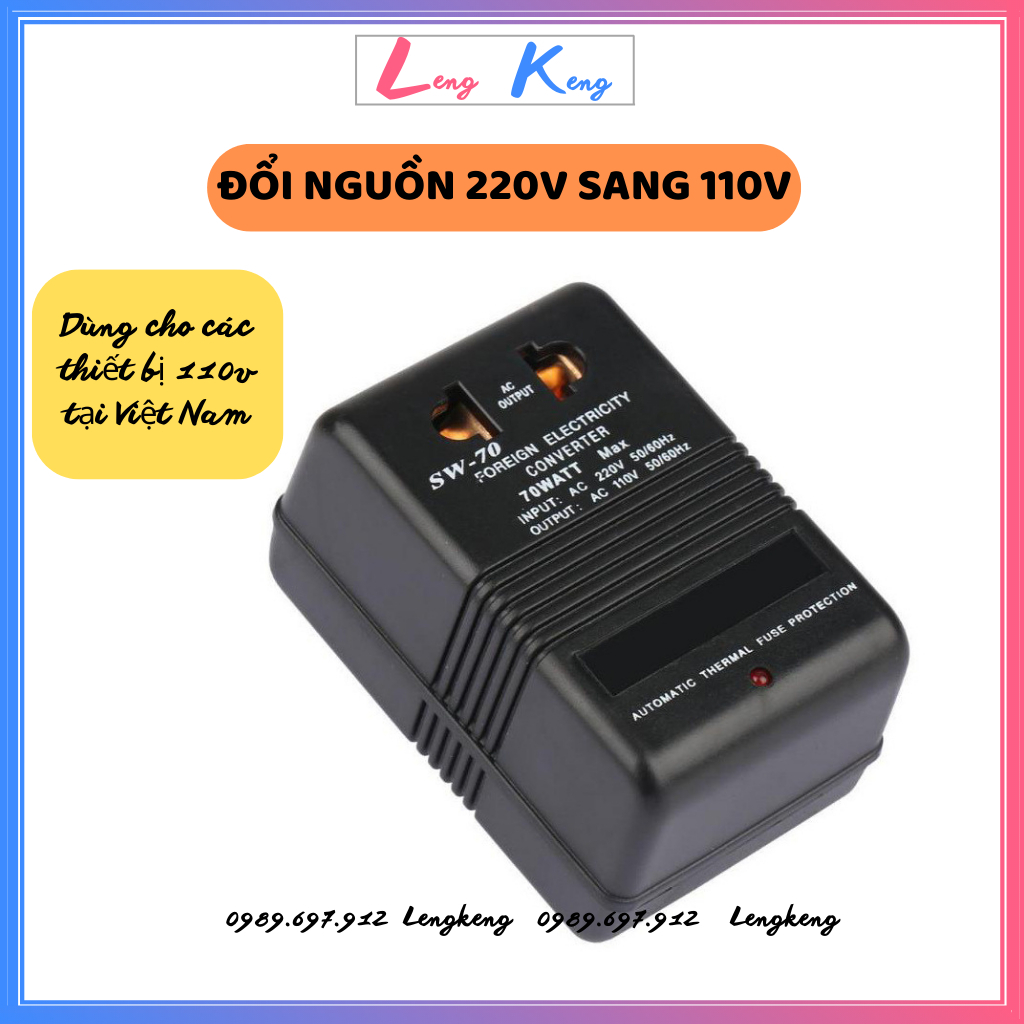 Bộ đổi nguồn 220v sang 110v của nhật | Cục đổi nguồn SINGWAY chuyển điện 110v sang 220v hoặc ...