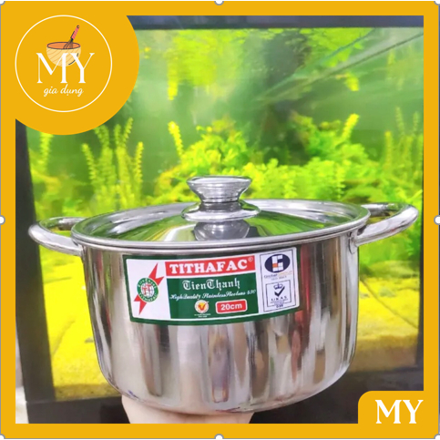 Nồi cao cấp inox Tithafac sử dụng được bếp từ,bếp ga,hồng ngoại nồi dày ...