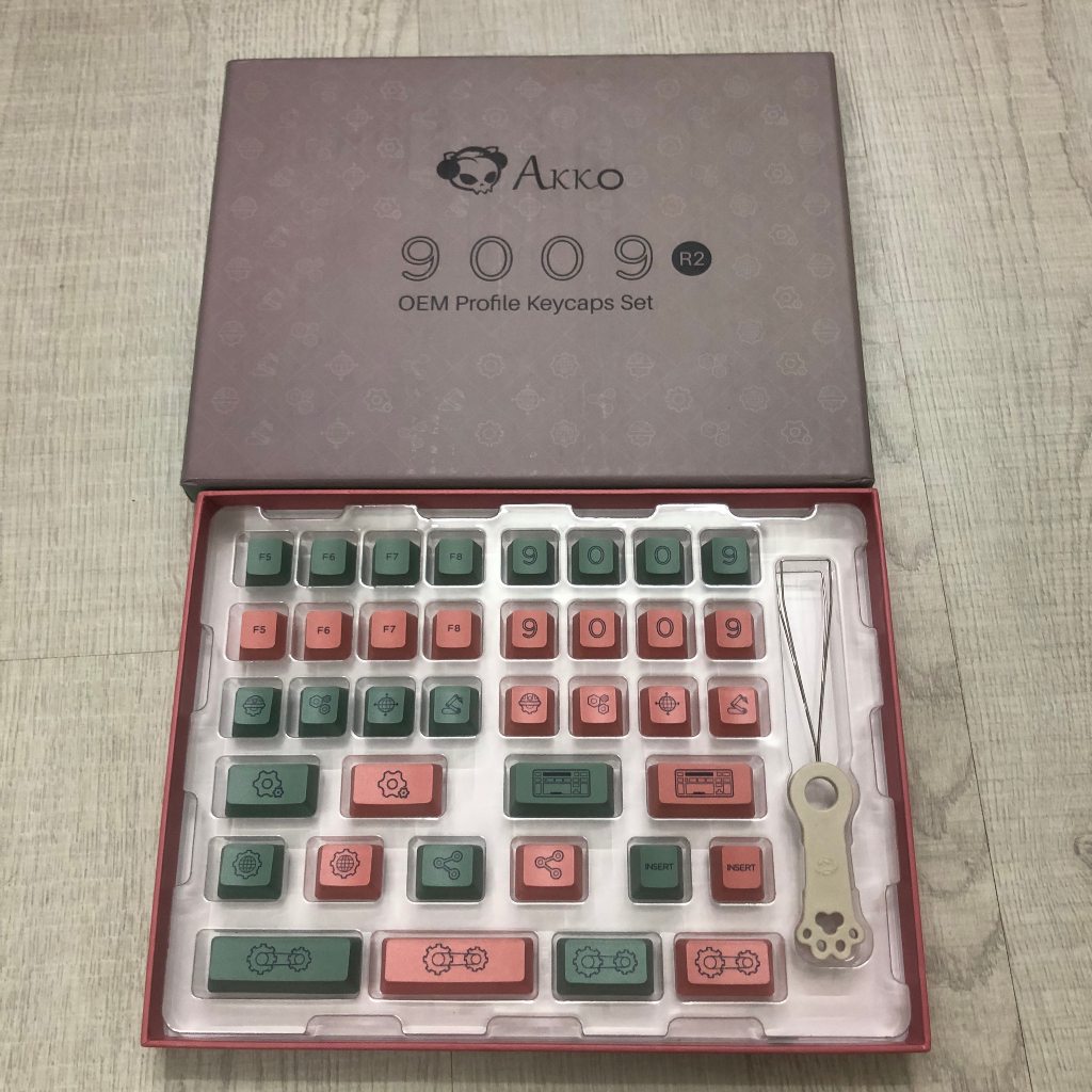 Bộ keycap akko Marrs Green \ Warm gray \ Cool gray \ Black Pink ...