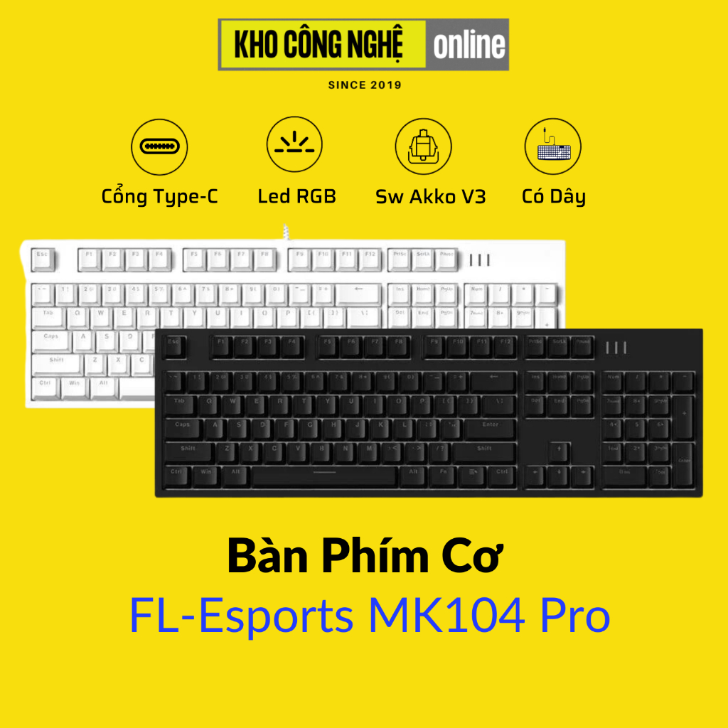 MK104 Pro - Bàn phím cơ FL-Esports MK104 Pro Led RGB (Hàng Chính Hãng ...