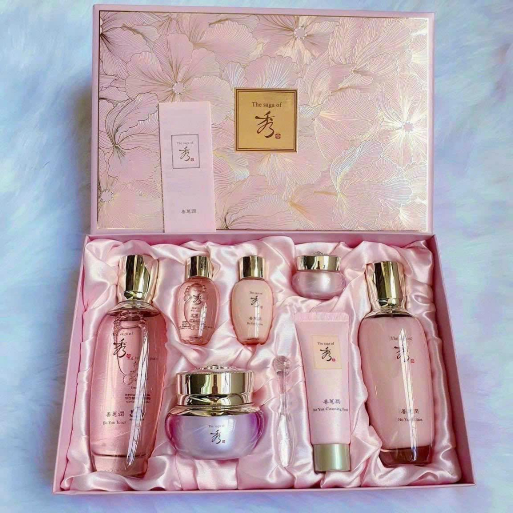 Set Saga hồng full The_Saga_Of_Xiu Bo Yun Skincare Special Set | Shopee ...