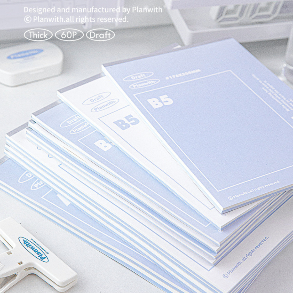 Tập Giấy Ghi Chép/ Phác Thảo 60 Trang Dạng Lật 2 Kích Thước B5/A4 Planwith | Shopee Việt Nam