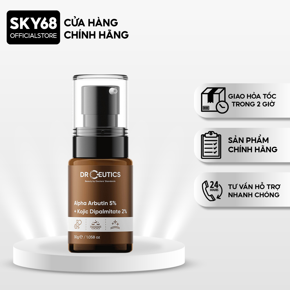 Tinh Chất Làm Sáng Da, Mờ Nám DrCeutics Alpha Arbutin 5% + Kojic Dipalmitate 2% 30g | Shopee ...