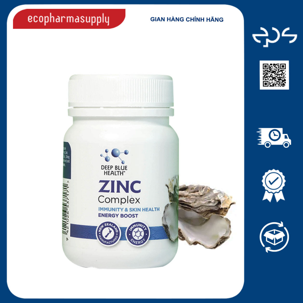 Viên Kẽm Deep Blue Health Zinc Complex (60 viên) | Shopee Việt Nam