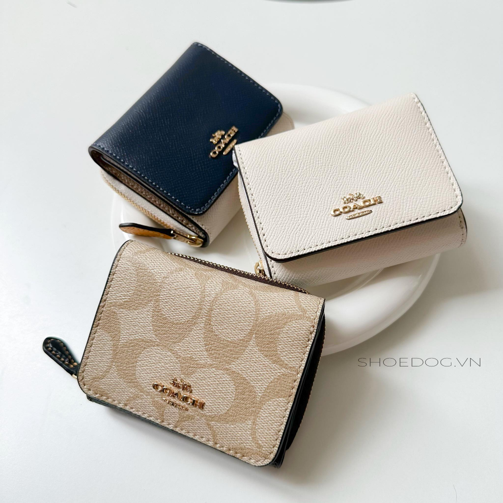 [Hàng chính hãng] Ví Coach chính hãng gập kéo logo Coach Monogram Mini ...