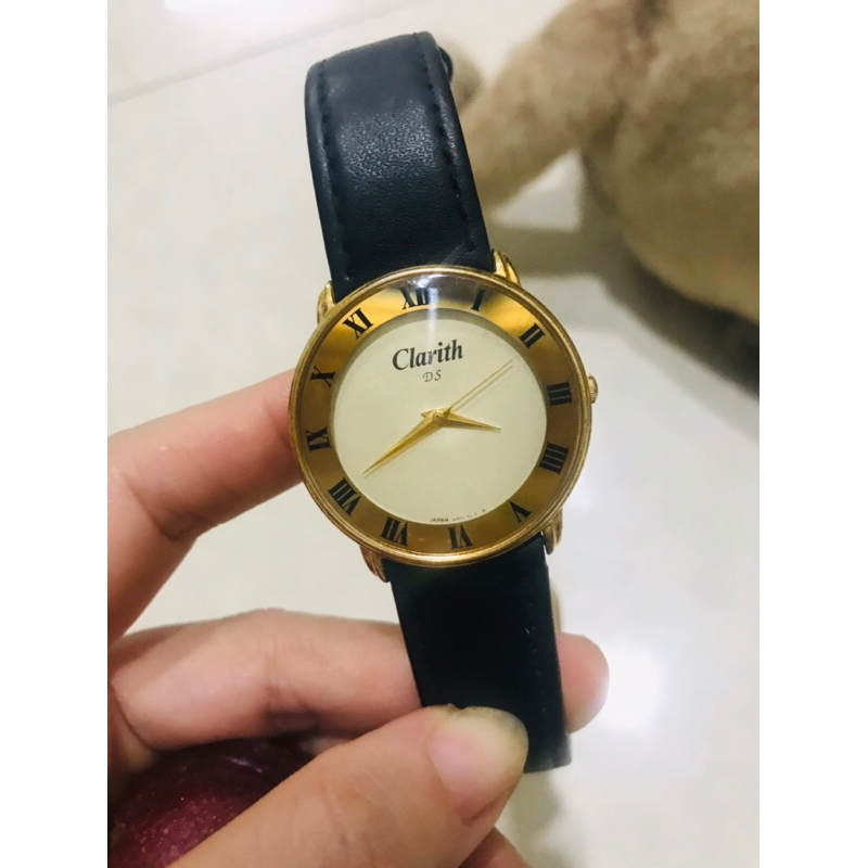 Đồng hồ Clarith Nhật dây da nữ tay to đeo vừa đẹp. | Shopee Việt Nam