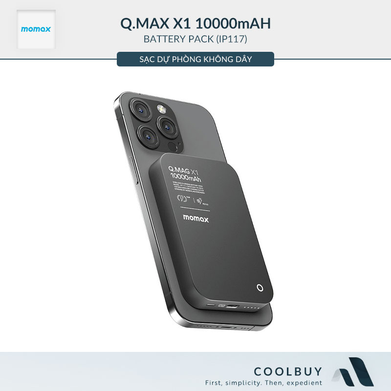 Pin Dự Phòng Không Dây 10000mAh Momax Q.Mag X1 Sạc Nhanh 20W Nhỏ Gọn ...