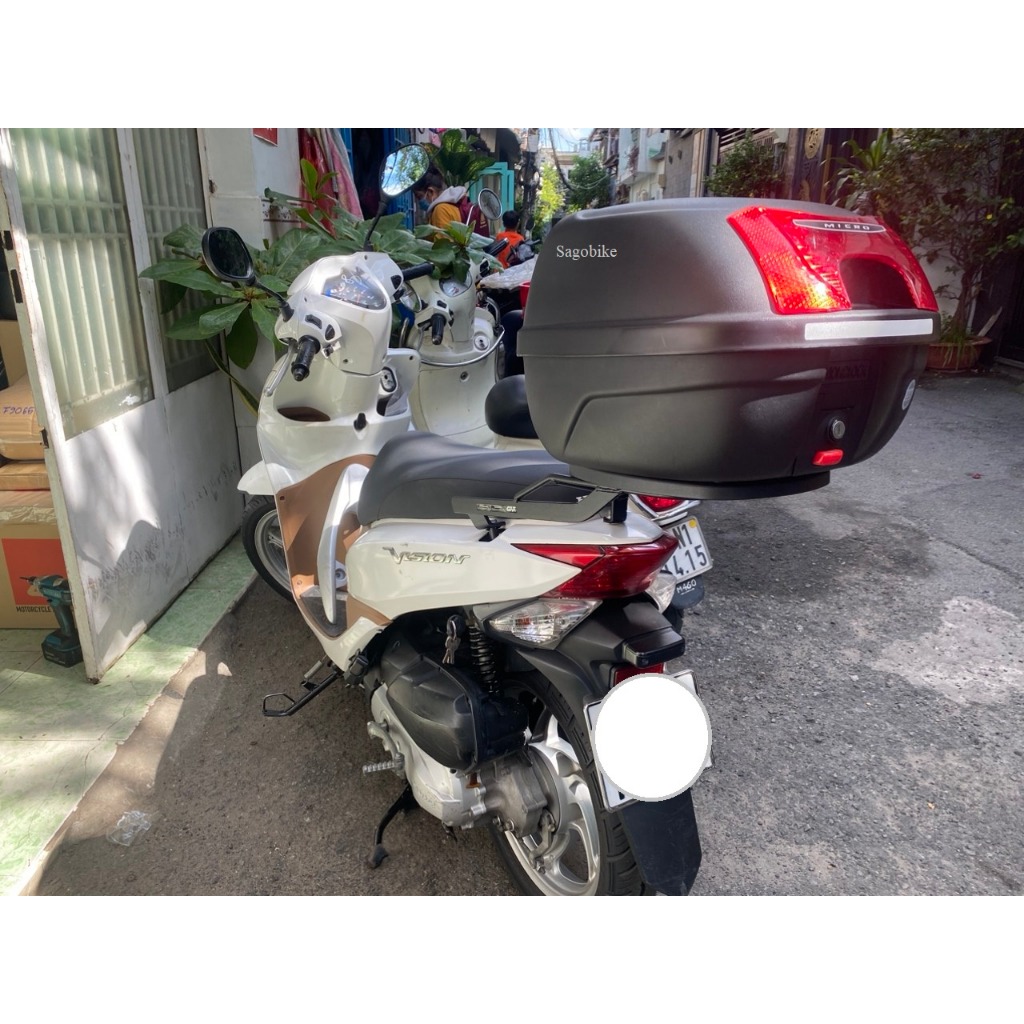 Thùng xe Vision 2013 , thùng givi E26NX kèm đế, bát gắn và baga Vision ...
