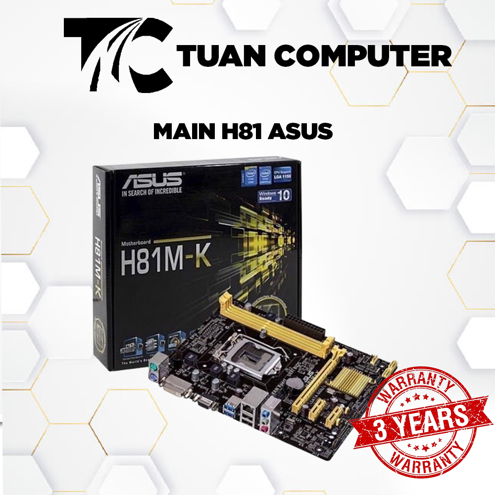 Mainboard Asus H81 mới 100%, hàng nhập khẩu bảo hành 36 tháng | Shopee ...