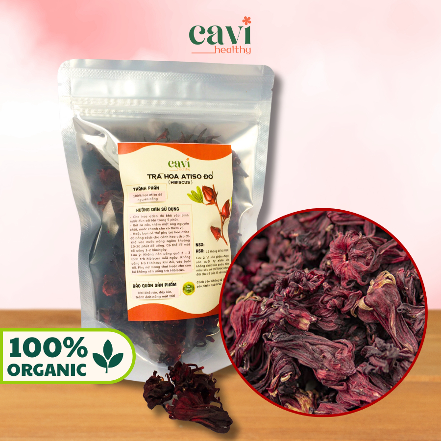 Trà Hoa Atiso Đỏ Hibicus 50gr sấy khô nguyên nụ hoa, loại đẹp không nát ...