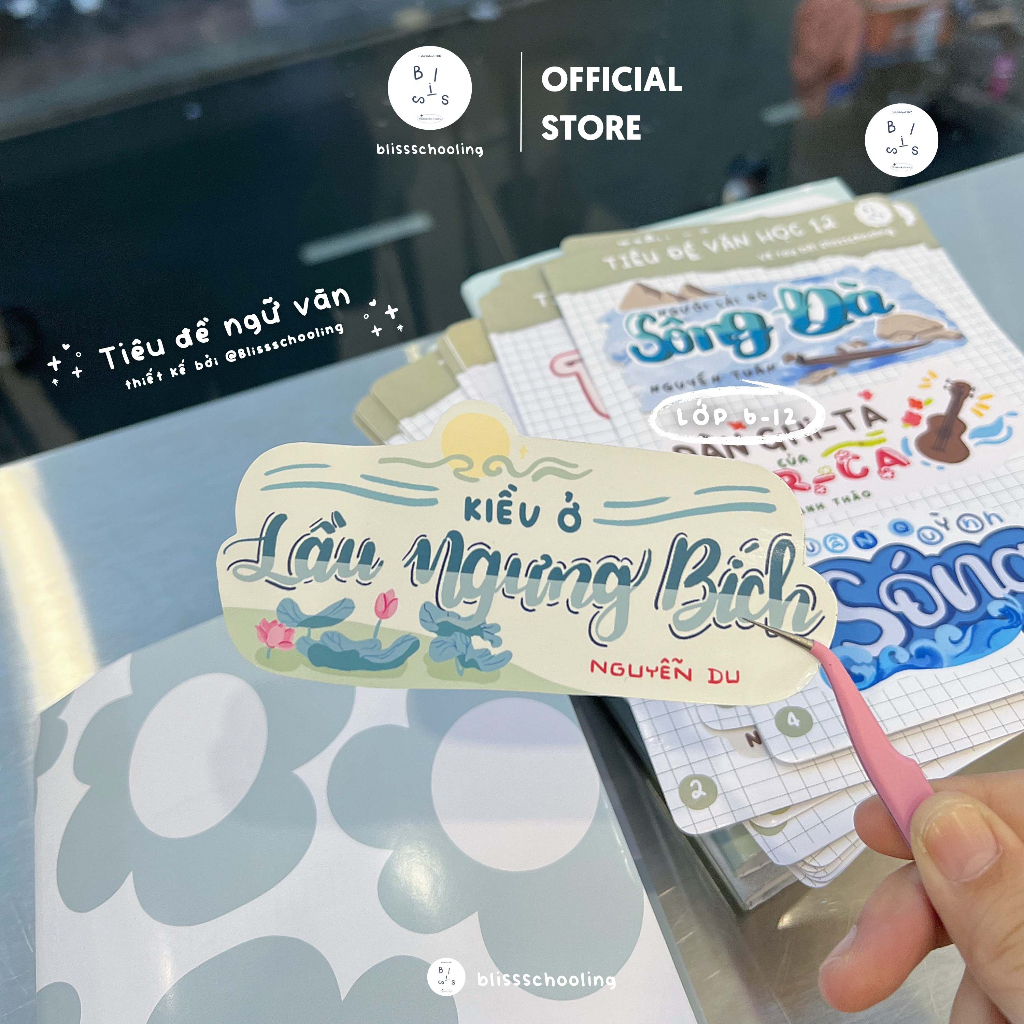 [CÓ 3 CHƯƠNG TRÌNH - FULL LỚP] Sticker Tựa Bài Ngữ Văn Cắt Sẵn Từ Lớp 6 ...