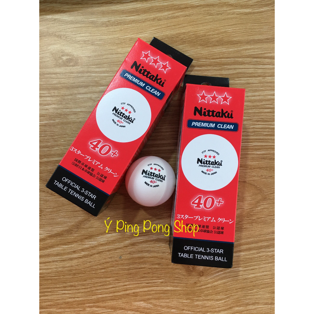QUẢ BÓNG BÀN NITTAKU 3 STAR 40+ PREMIUM CLEAN | Shopee Việt Nam