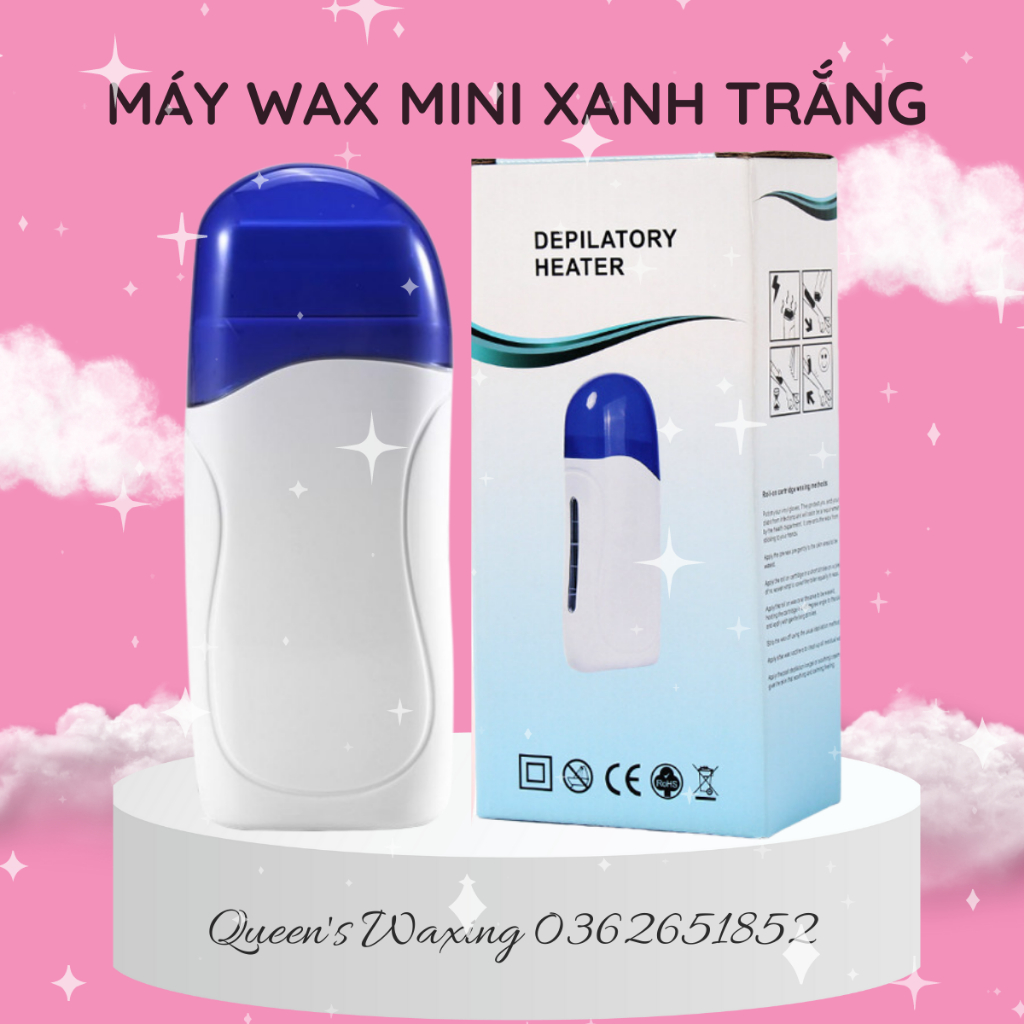 [ Combo wax lông tại nhà siêu đơn giản ] Bộ máy wax lông mini + sáp ...