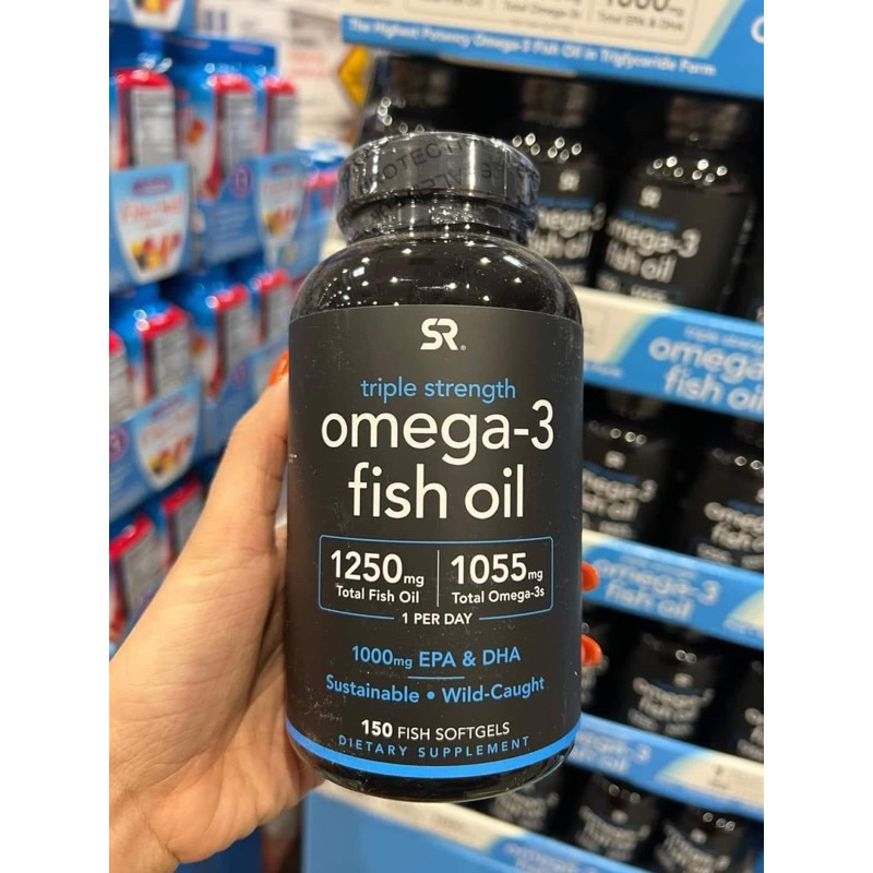 [Bill Costco] Viên uống dầu cá SR Omega 3 fish oil 1250mg fish oil ...