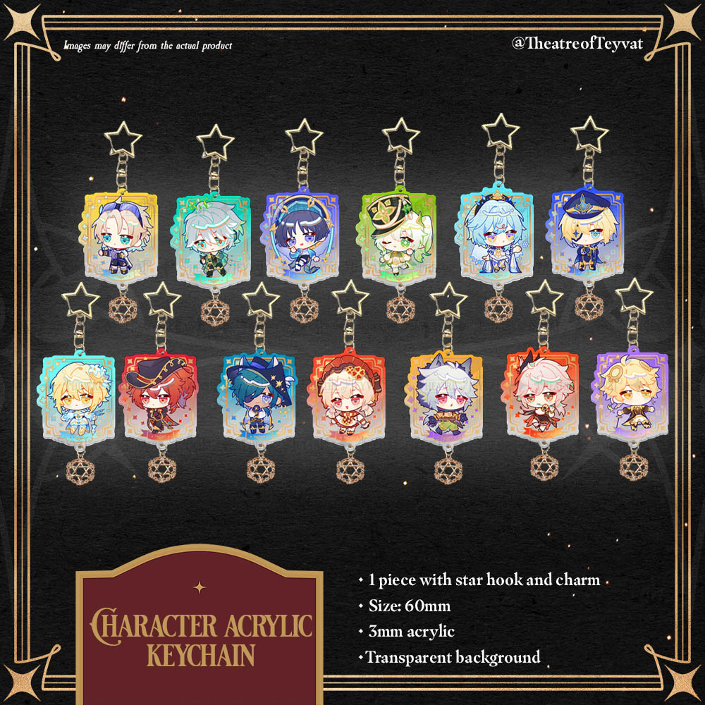 [Genshin Impact] Móc khóa keychain nhân vật có gắn charm | Shopee Việt Nam