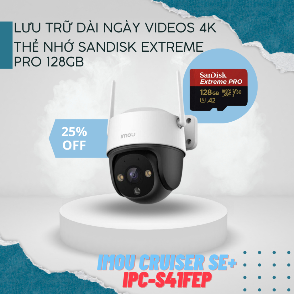 CAMERA WIFI Ngoài Trời IMOU IPC-S41FP 4MP + Thẻ Nhớ SANDISK | SAMSUNG ...
