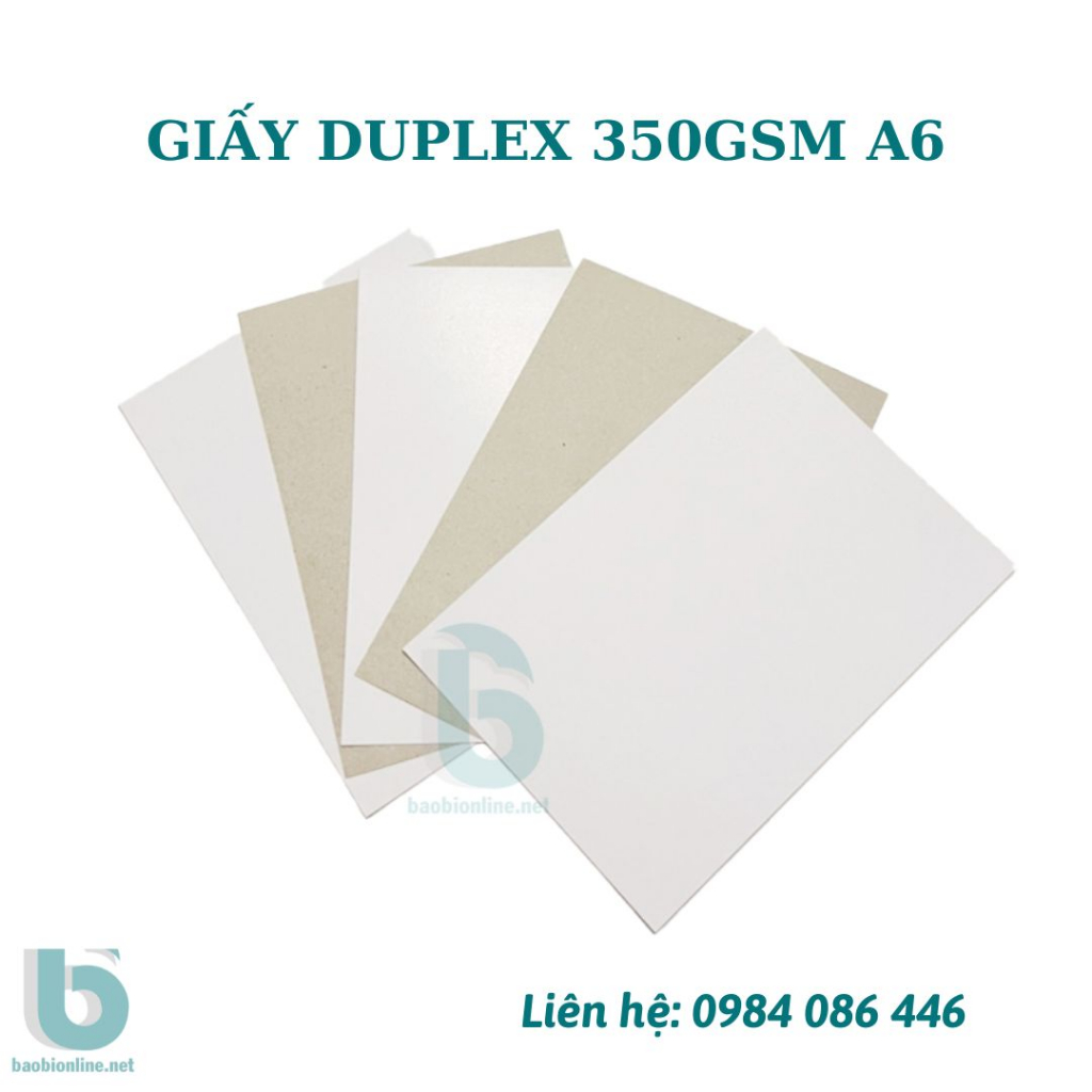 [GIẤY DUPLEX] GIẤY DEPLEX ĐỊNH LƯỢNG 350GSM A6 | GIẤY DUPLEX DÀY LÀM ...