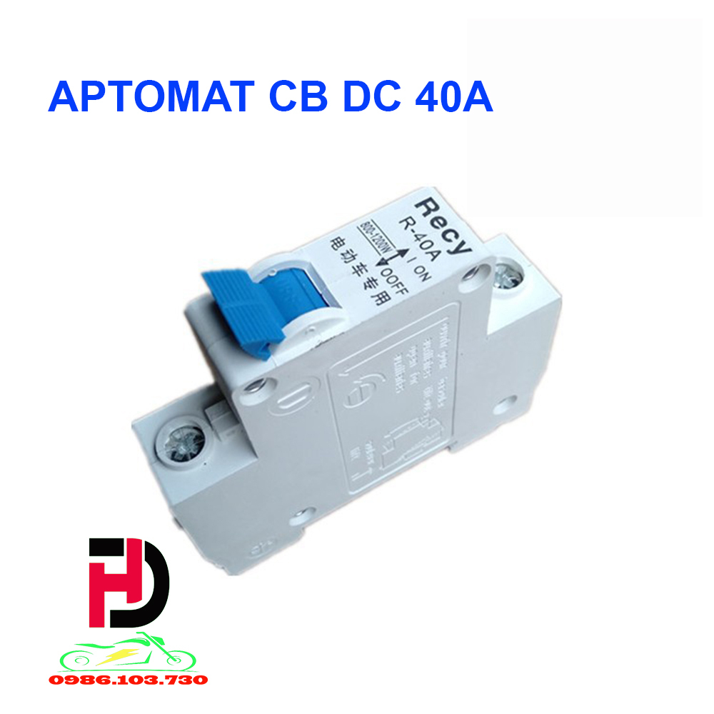 APTOMAT CB 40A CHUYÊN DỤNG CHO XE ĐẠP ĐIỆN VÀ XE MÁY ĐIỆN, ĐIỆN 1 CHIỀU ...