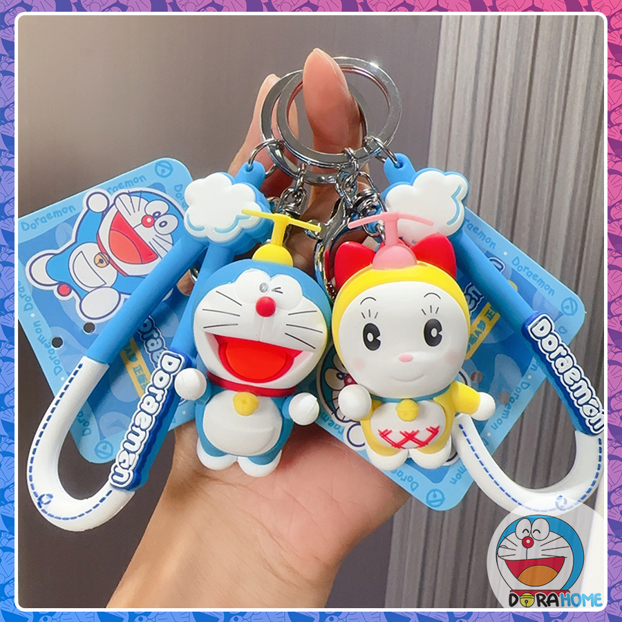 Móc chìa khóa móc balo mô hình Doraemon Doremon Dorami Doremi PVC cao ...