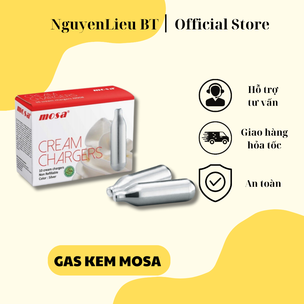 HỘP 10 VIÊN GAS MOSA DÙNG CHO BÌNH KEM | Shopee Việt Nam