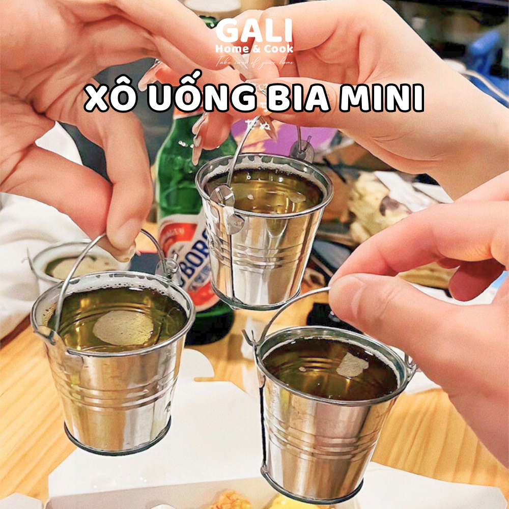 Xô Uống Bia Mini / Cốc Uống Bia / Xô Kim Loại Mini Thiết Kế Độc Đáo Cho ...