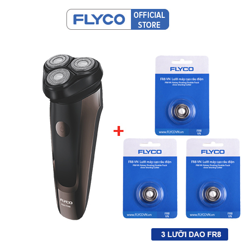 Combo Máy Cạo Râu Flyco 3 Lưỡi Kép Kháng Nước FS371VN & 3 Lưỡi Dao FR8 Hàng Chính Hãng | Shopee ...
