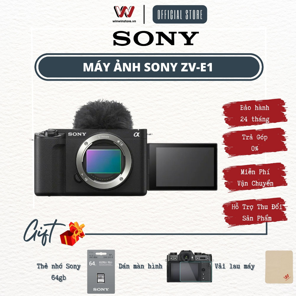 Máy ảnh Sony ZV-E1 l ZVE1 l ZV E1 - Hàng chính hãng Full VAT | Shopee Việt Nam
