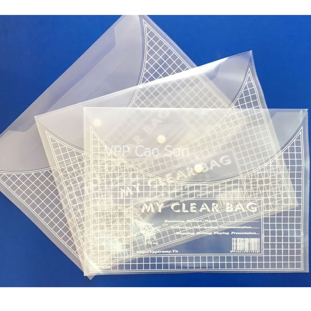 Túi Clearbag khổ A DẦY / TRUNG/ MỎNG AD1 TL02 TL05 ( túi khuy - túi cúc - bìa nút) HÀNG LOẠI 1 ...