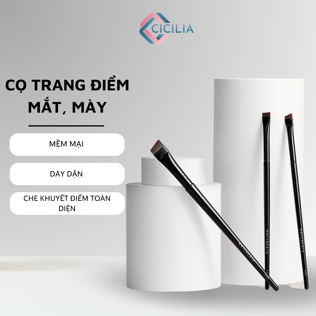 Cọ Kẻ Mắt & Kẻ Khuôn Chân Mày CICILIA Sắc Nét Hoàn Hảo Đa Công Dụng CI ...