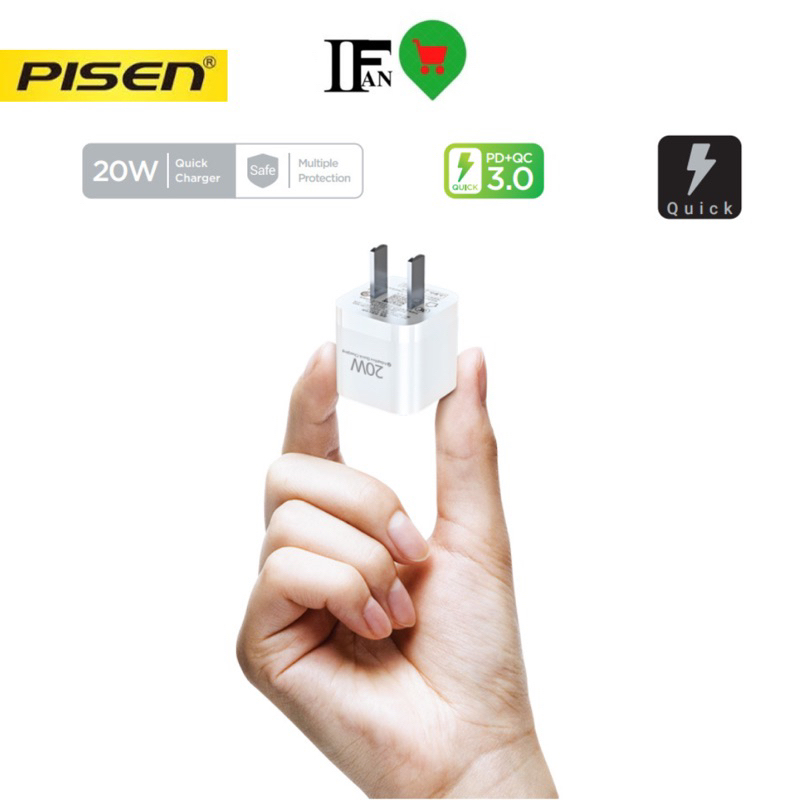 Củ Sạc 20W Pisen Quick Charger [Chính Hãng] | Shopee Việt Nam