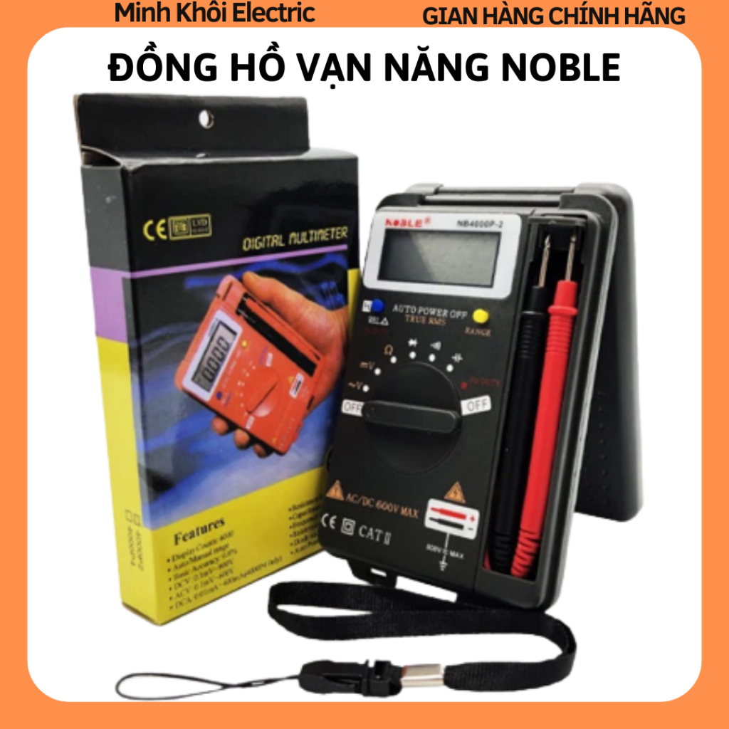 Đồng hồ vạn năng Noble NB4000P,đồng hồ đa năng NOBLE 4000P,đồng hồ đo điện vạn năng,đồng hồ điện ...