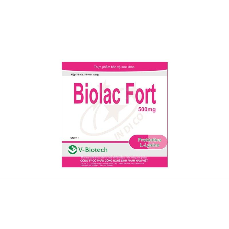 Men vi sinh Probiotics Biolac Fort bổ sung lợi khuẩn, kích thích tiêu ...