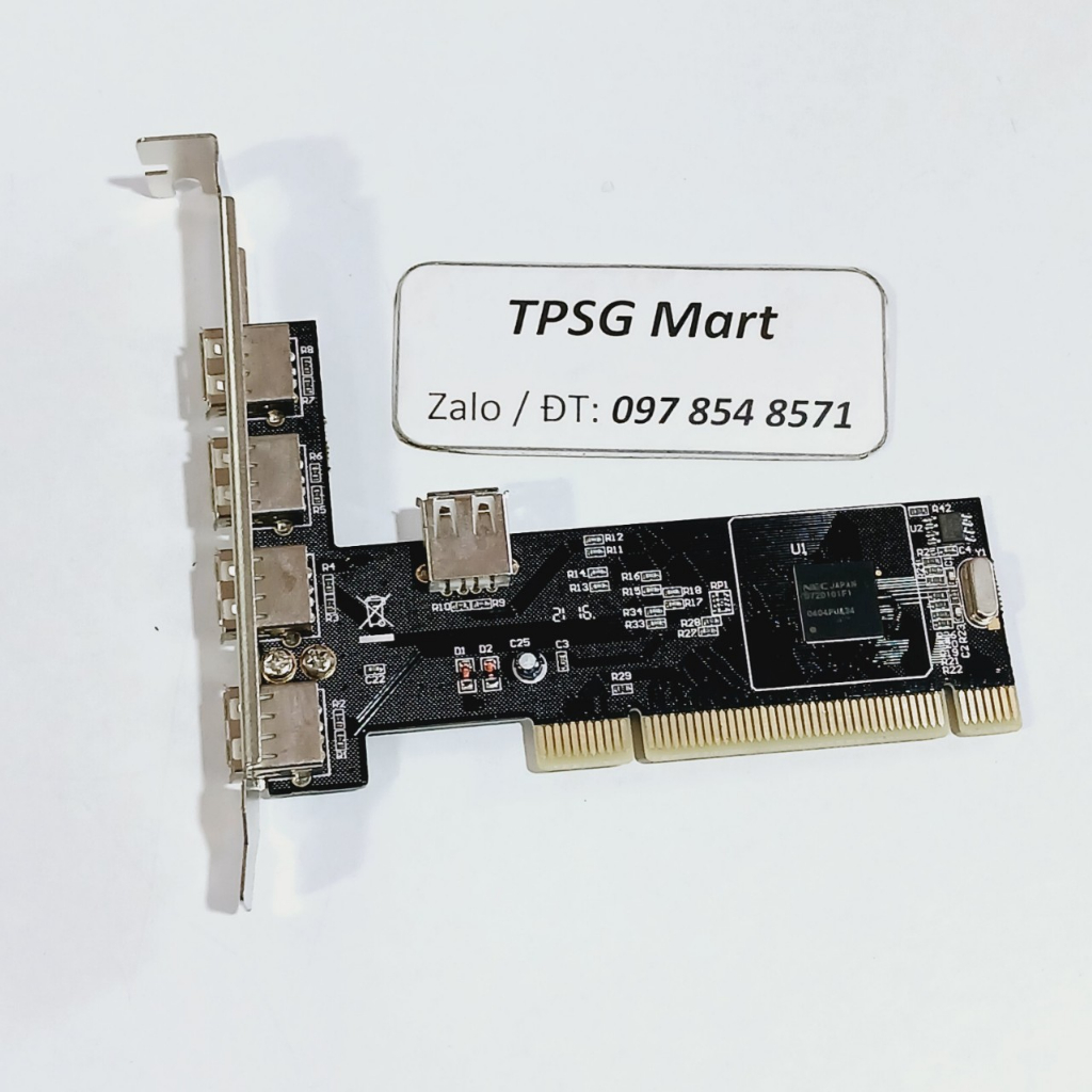 Card PCI USB 2.0: ra 5 cổng USB 2.0 (Chuẩn PCI) | Shopee Việt Nam