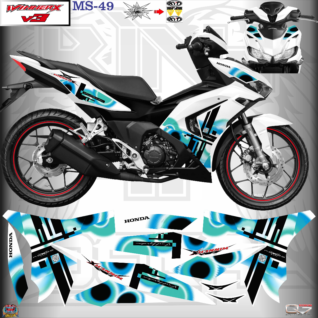 Tem rời Winner X V3 - áp dụng nhiều màu - MS49 - decalq7 | Shopee Việt Nam