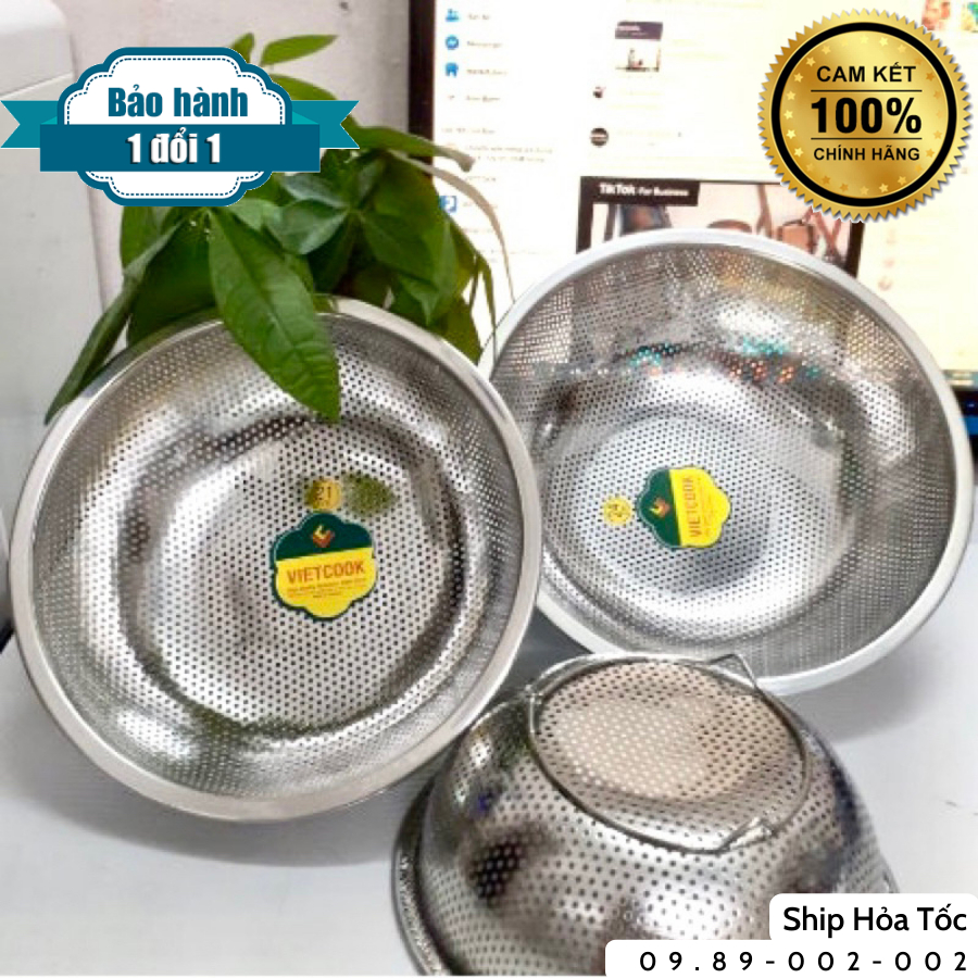 [Inox 201,304] Rá, rổ Inox 201 và inox 304 vietcook Đủ Size Từ 18cm Đến ...