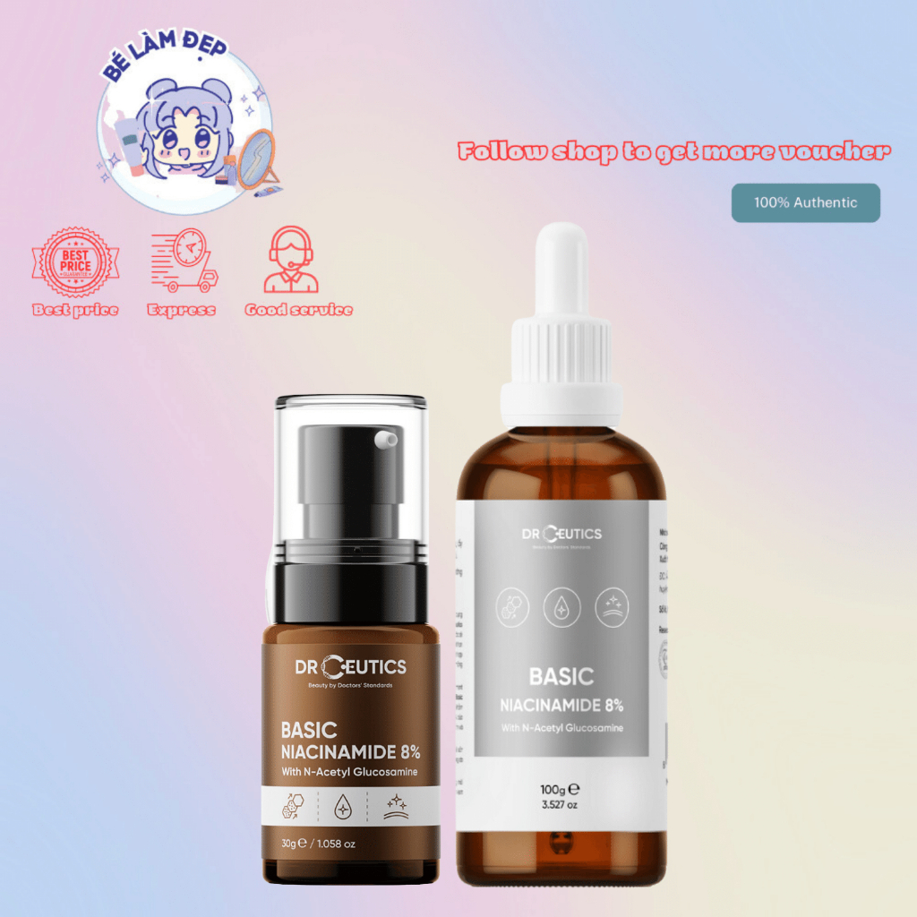 Tinh Chất B3 Basic DrCeutics Niacinamide 8% 30g & 100g | Shopee Việt Nam