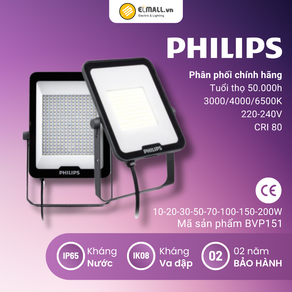 Đèn led pha Philips BVP151 70-200W | Shopee Việt Nam