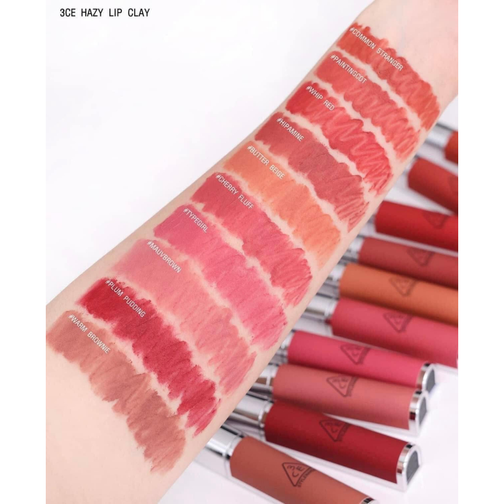 [FULL BỘ] Son Kem 3CE Hazy Lip Clay 4g COMMON STRANGER PAINTINGCOT ...